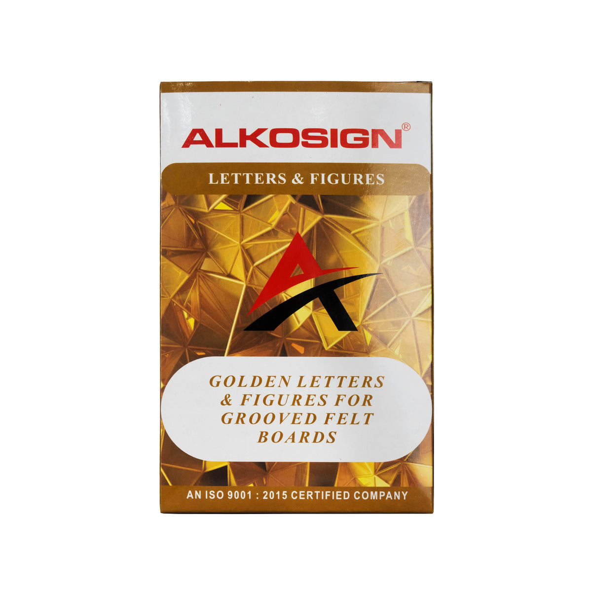 Gold Foiled Plastic Letters Board Manufacturer & Golden Figures | Alkosign