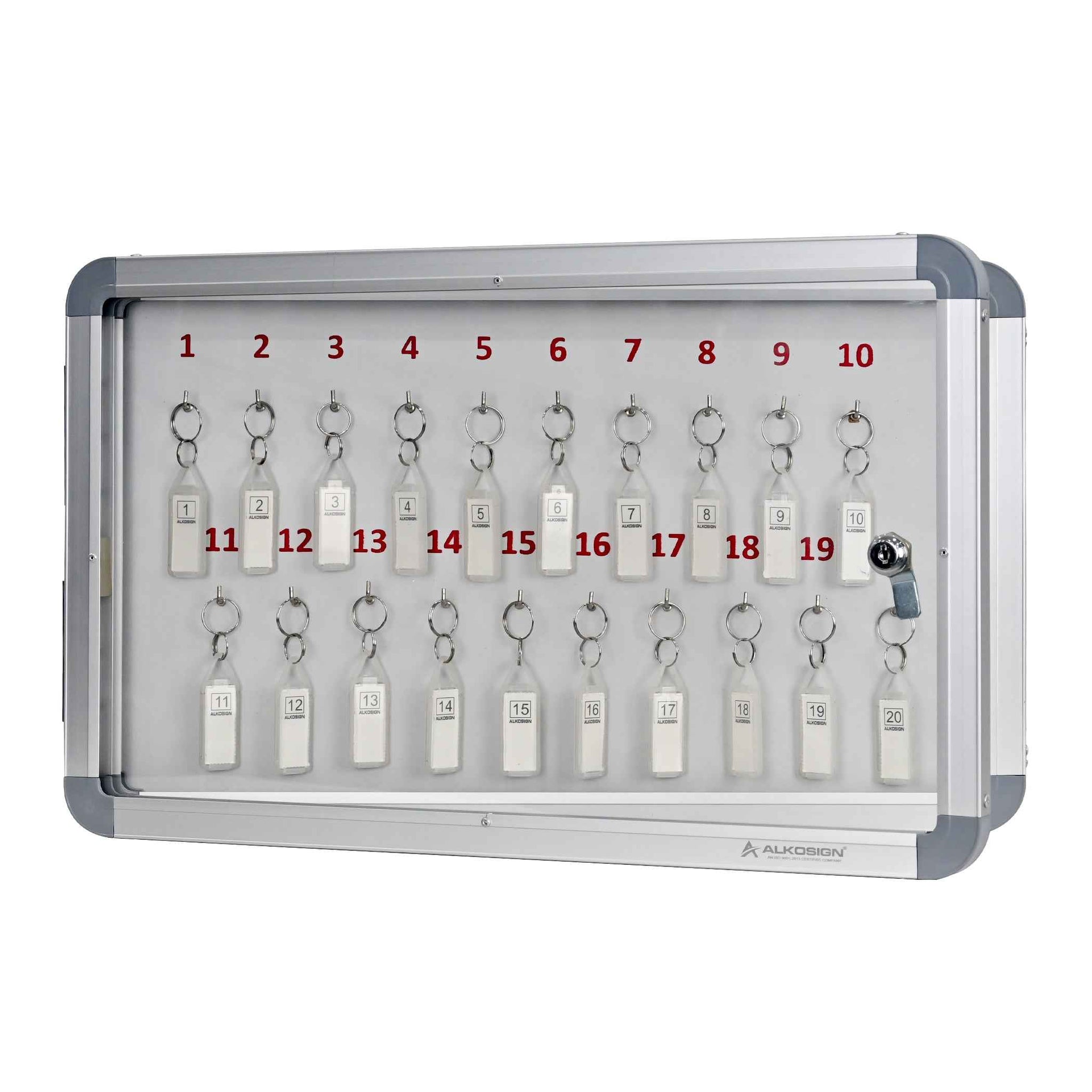 Key Cabinet With Laminated Back for Secure Office Storage