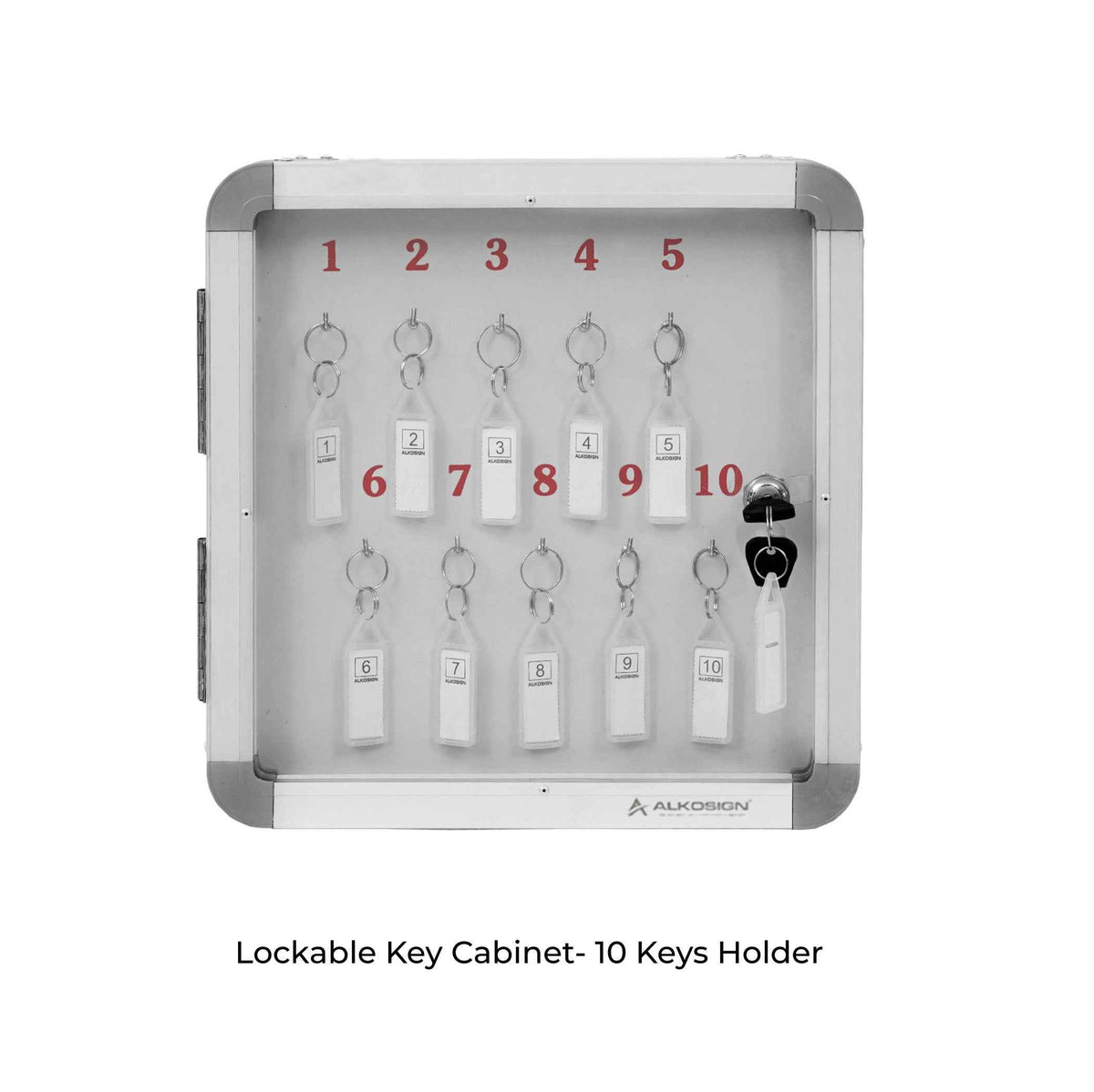 Key Cabinet With Laminated Back for Secure Office Storage