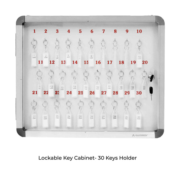 Key Cabinet With Laminated Back for Secure Office Storage