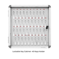 Key Cabinet With Laminated Back for Secure Office Storage