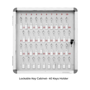 Key Cabinet With Laminated Back for Secure Office Storage